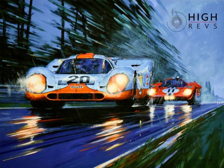 RAIN DANCERS - Le Mans 1970 Limited Art Prints by Nicholas Watts - High ...