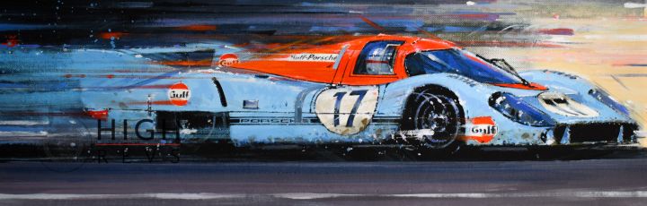 BLUE AND ORANGE - Motorsport Limited Art Prints by Nicholas Watts ...