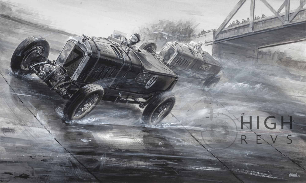 BENTLEY SUPERCHARGED - Motorsport Art Prints Keith Burns - High Revs Studio