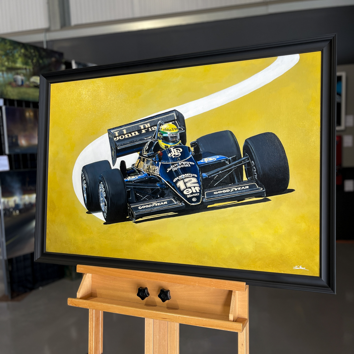 Ayrton Senna 1985 by James Stevens - High Revs Studio