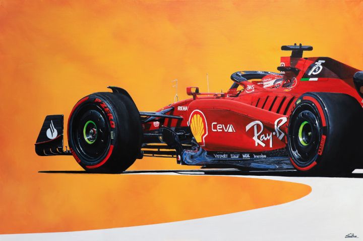 CHARLES LECLERC - Ferrari 2022 F1 Limited Art Prints by James Stevens ...