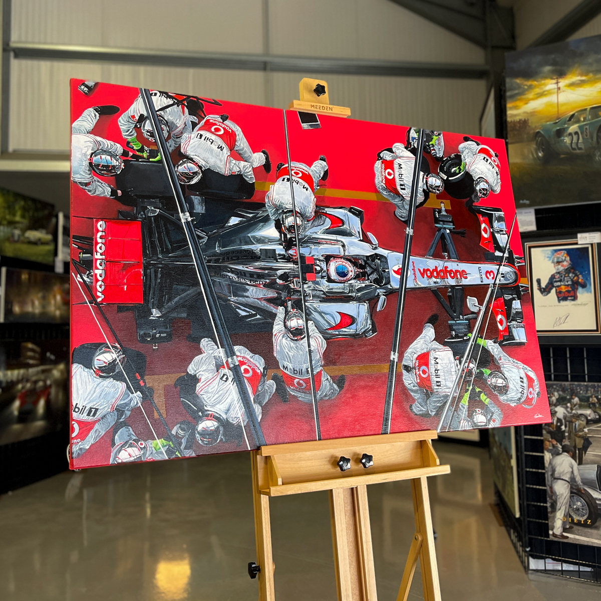 Jenson Button 2012 F1 Original Painting by James Stevens - High Revs Studio