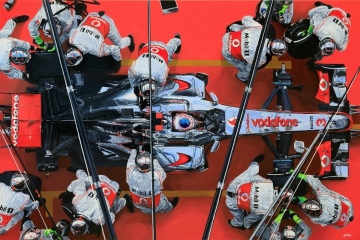JENSON BUTTON - McLaren 2012 F1 Limited Art Prints by James Stevens ...