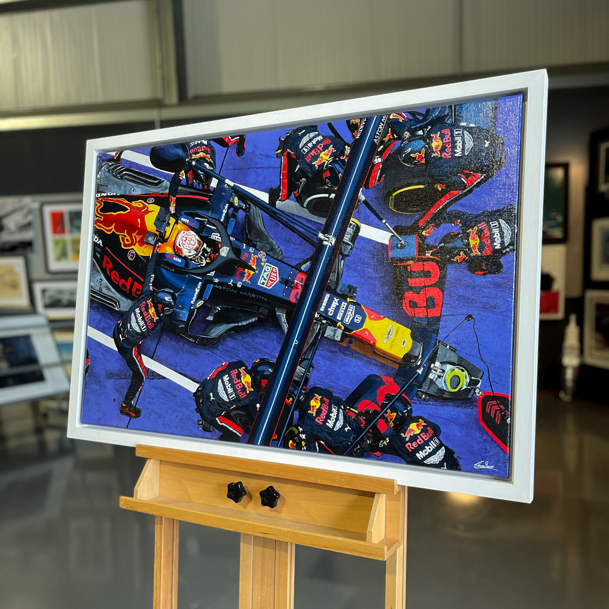 Max Verstappen F1 2019 Original Painting by James Stevens - High Revs ...