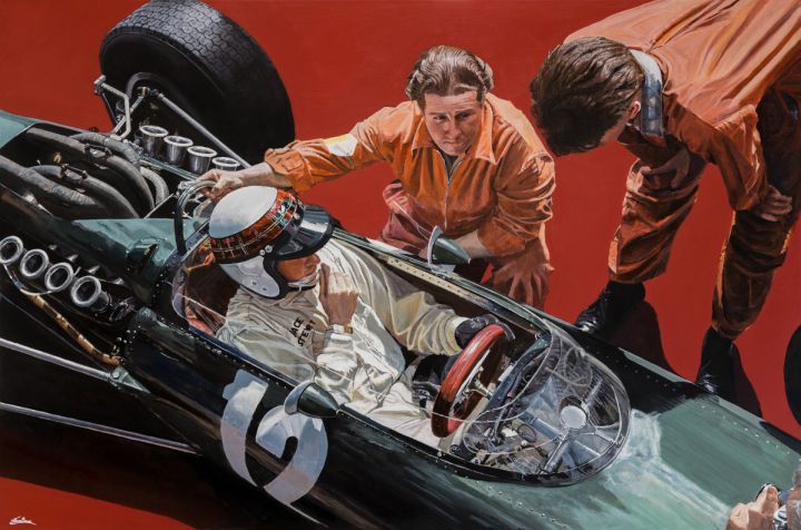 JACKIE STEWART - 1965 BRM F1 Limited Art Prints by James Stevens - High ...