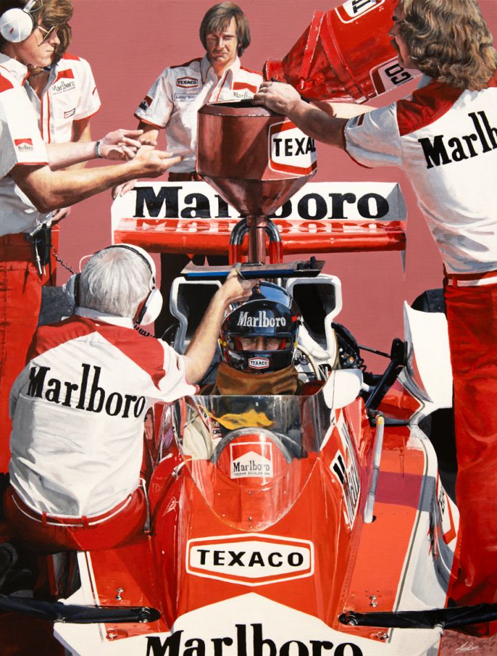 JAMES HUNT - 1978 F1 Limited Art Prints by James Stevens - High Revs Studio