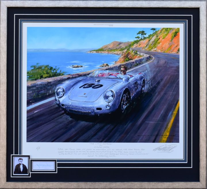 THE LITTLE BASTARD - James Dean Porsche 550 Spyder - Framed Art Print ...