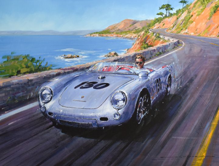 THE LITTLE BASTARD - James Dean Porsche 550 Spyder Limited Art Prints ...