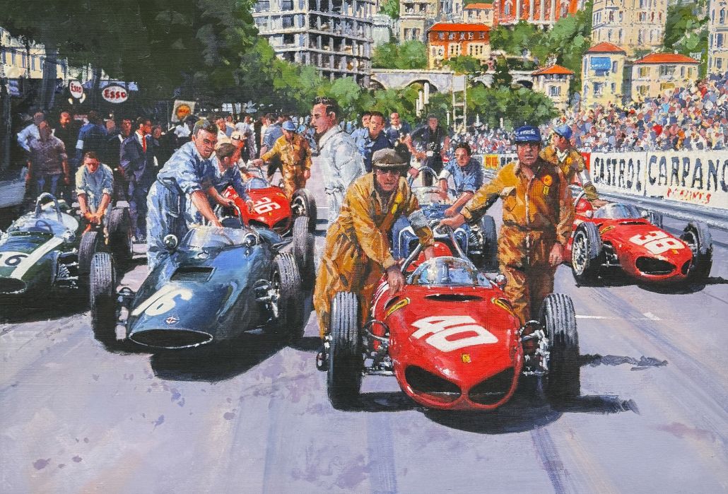 ON TO THE GRID - 1961 Monaco Grand Prix Art Print by Nicholas Watts ...