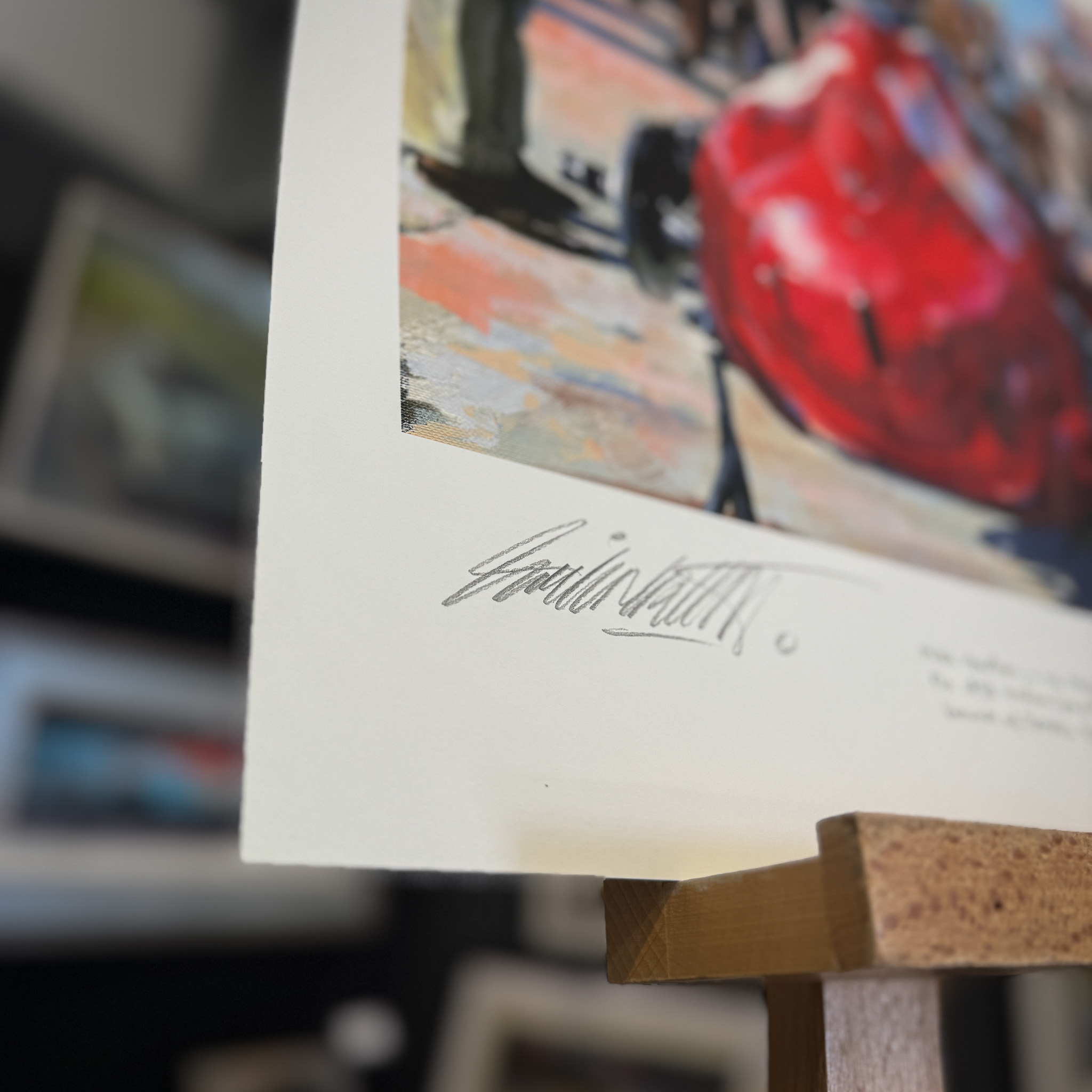 PITSTOP FOR HAWTHORN - Ferrari Dino 246 Limited Edition Art Print By ...