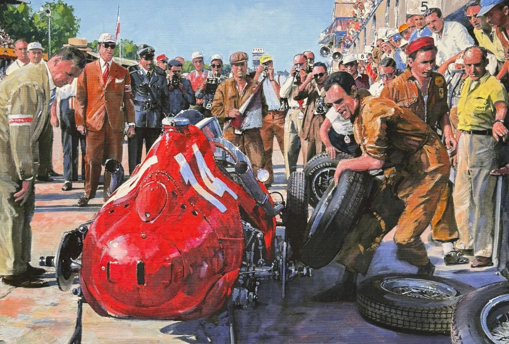 PITSTOP FOR HAWTHORN - Ferrari Dino 246 Limited Edition Art Print By ...