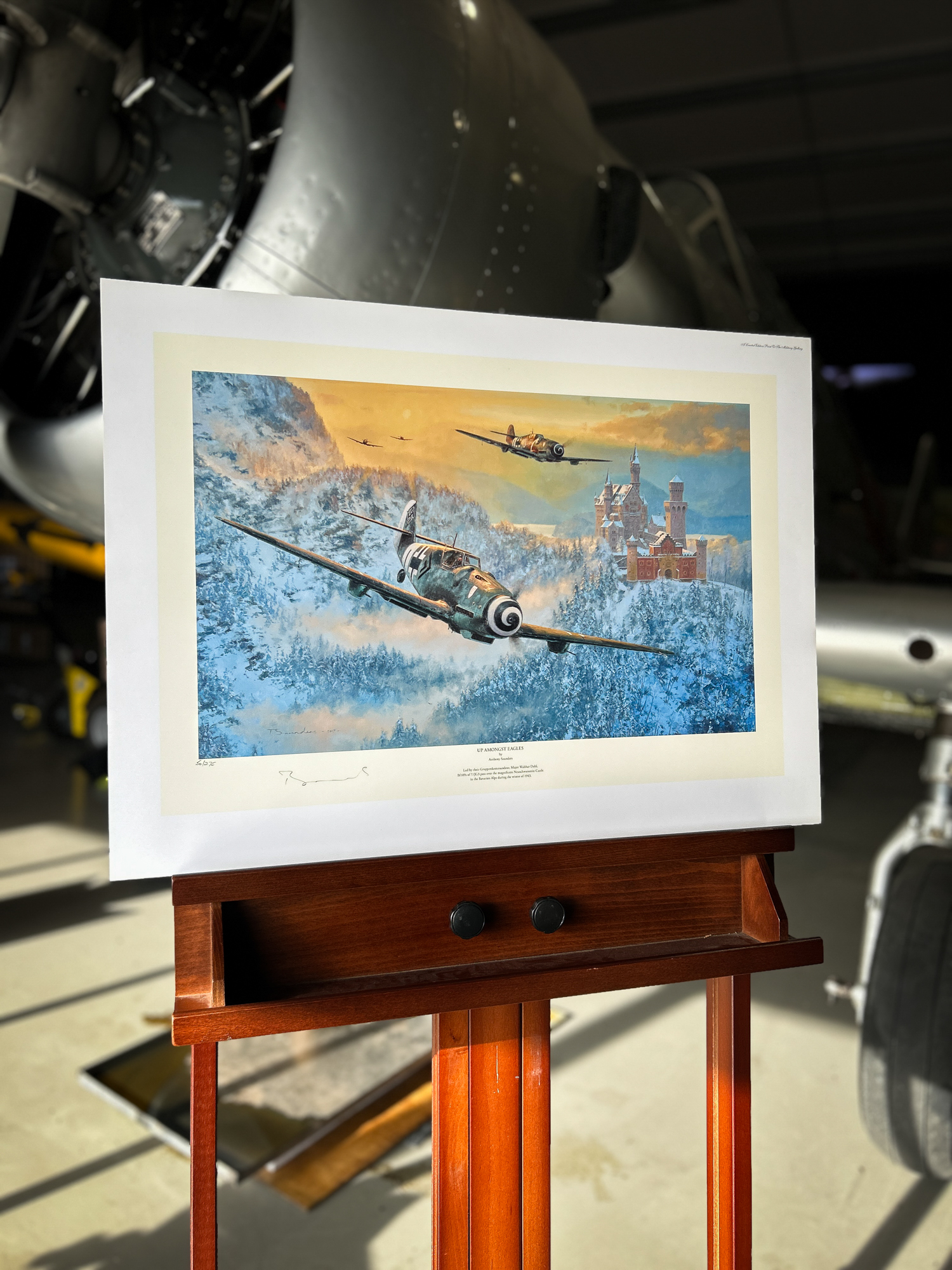 UP AMONGST EAGLES - WW2 Messerschmitt Bf-109 WW2 Art Print By Anthony ...